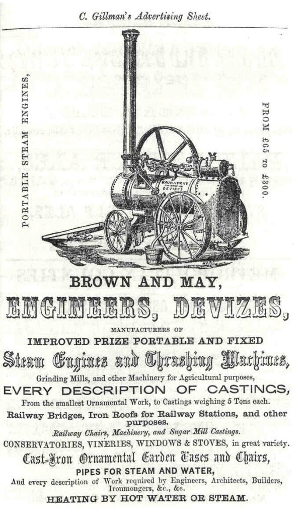 Brown and May portable steam engine - Wessex Museums
